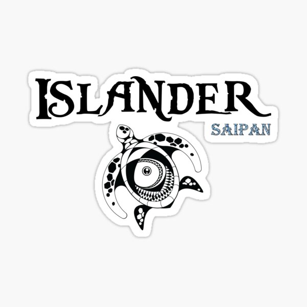 "Islander Saipan - Turtle" Sticker for Sale by islanderFJ | Redbubble