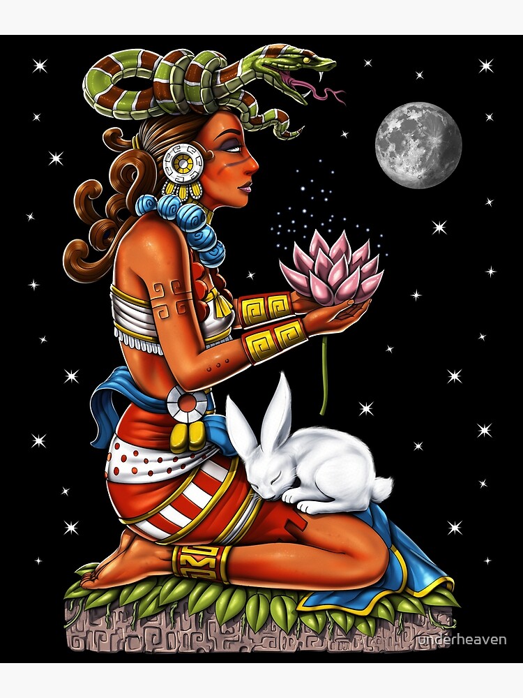 Póster for Sale con la obra «Diosa Maya Ixchel» de Nikolay Todorov | Redbubble