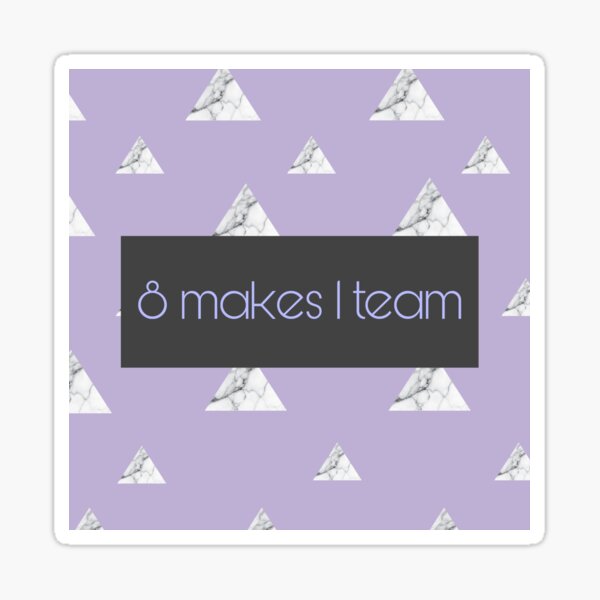 "ATEEZ 8 MAKES 1 TEAM" Sticker for Sale by HYYH Enthusiast | Redbubble