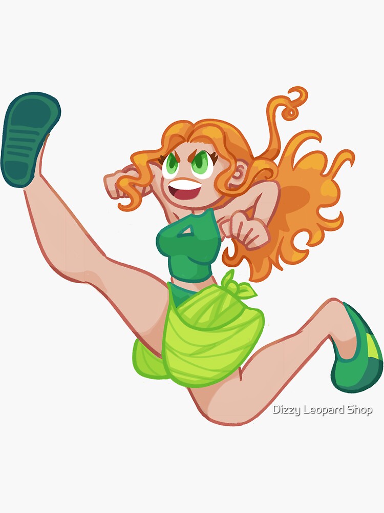 "Izzy" Sticker for Sale by Dizzy Leopard Shop | Redbubble