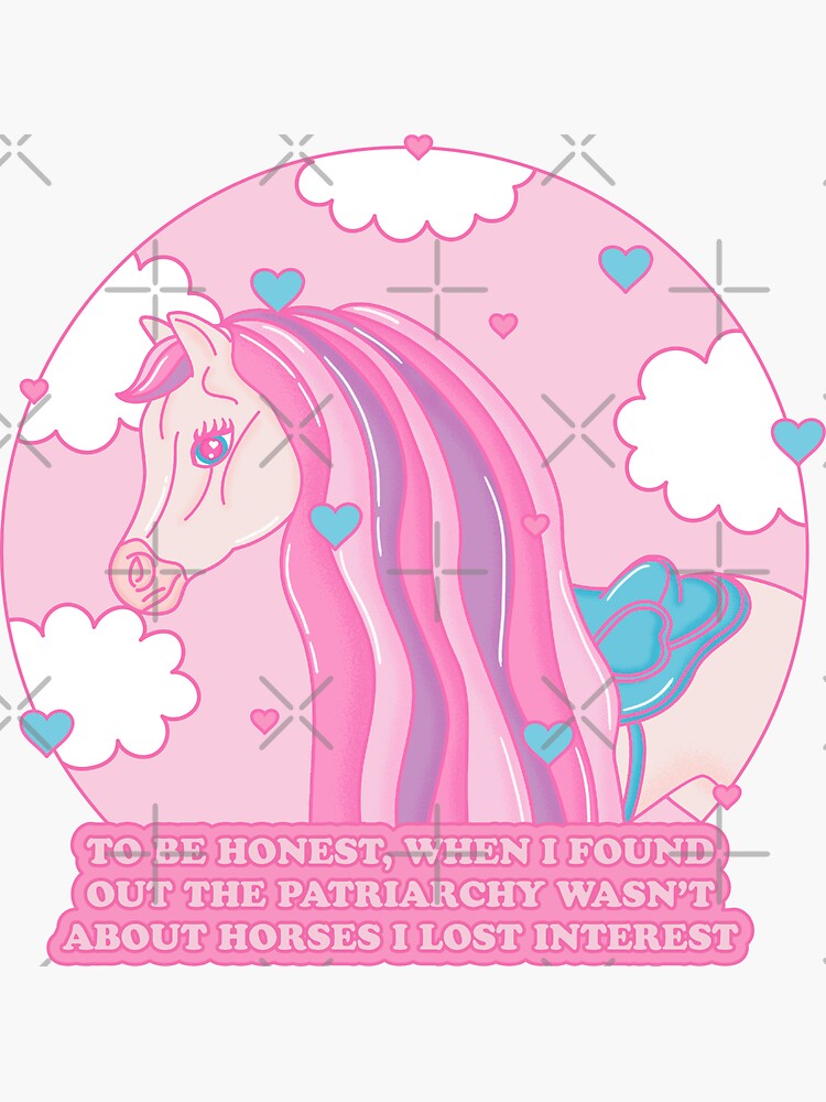 "Barbie Movie Horses Patriarchy Quote Ken " Sticker for Sale by Heather ...