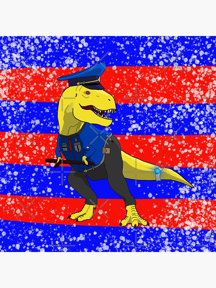 "Police Rex" Sticker for Sale by Jondibar12 | Redbubble