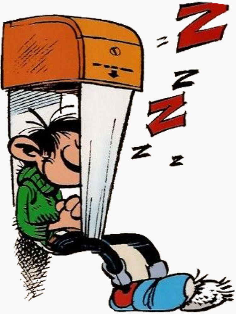 Sticker for Sale avec l'œuvre « Gaston Lagaffe » de l'artiste ...