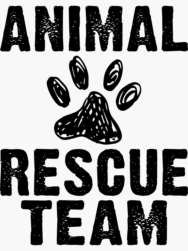 "Animal Welfare Animal Rescue" Stickerundefined by maniac3000 | Redbubble