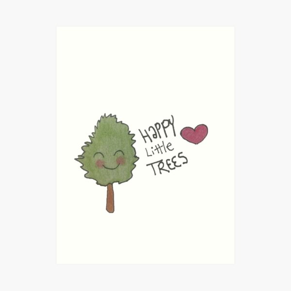 "Happy Tree " Art Print by Rhy67L | Redbubble