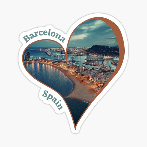 "Barcelona Spain" Sticker for Sale by Miki Design | Redbubble