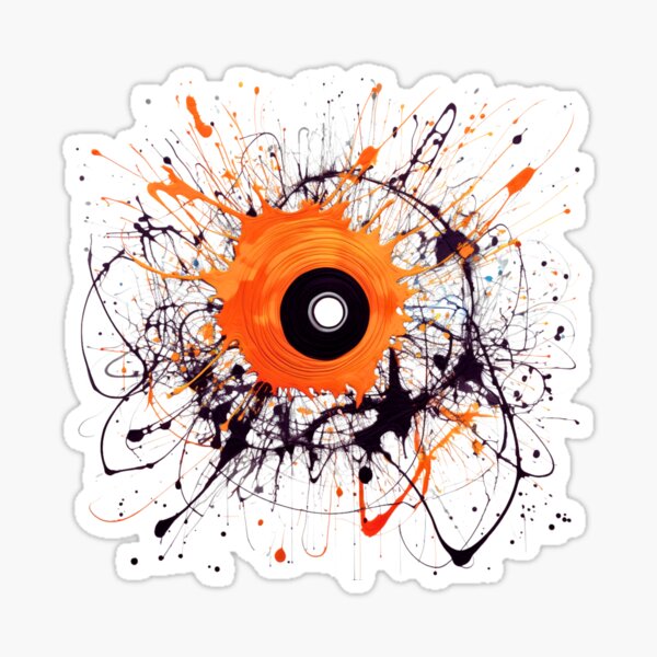 "Abstract swirl orange" Sticker for Sale by Muhammad Waqas | Redbubble