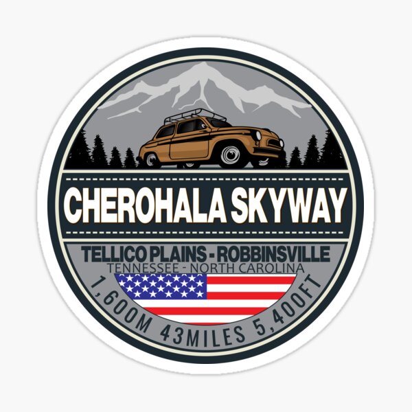 "Cherohala Skyway | National Scenic Byways | Car" Sticker for Sale by ...