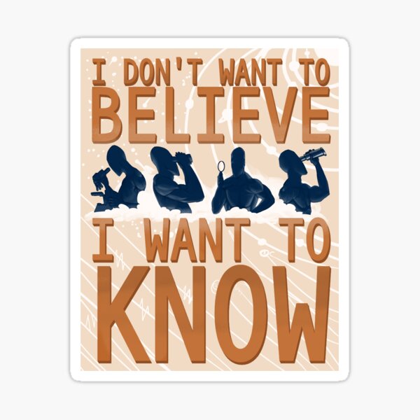 "I Want to Know" Sticker for Sale by Lucas Yuri Ribeiro | Redbubble