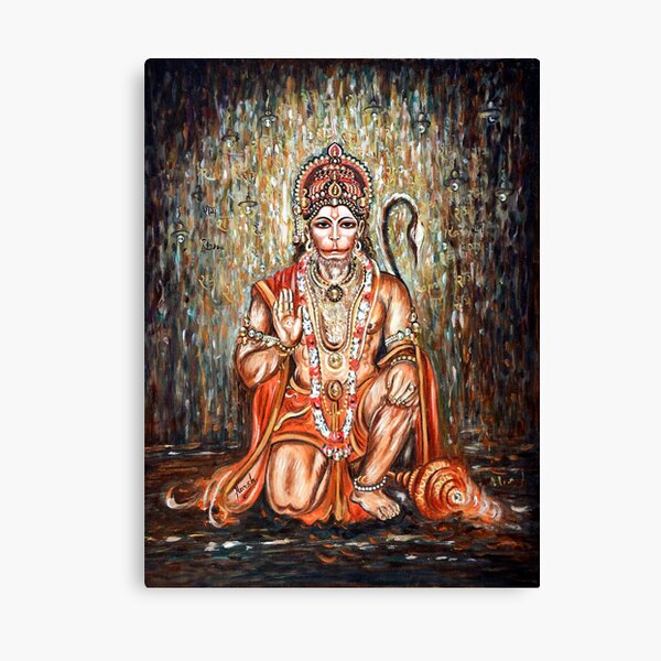 "Hanuman 1" Canvas Print for Sale by hlmalik | Redbubble