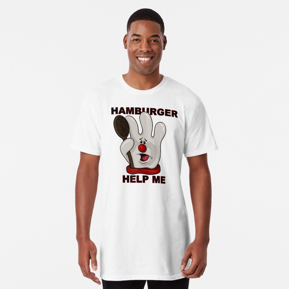 "Hamburger help me" Sticker for Sale by Kataiyisa | Redbubble
