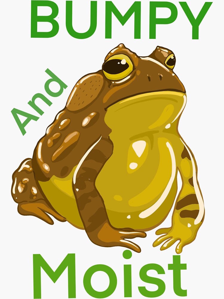 "Bumpy and Moist toad" Sticker for Sale by ecobloom-sol | Redbubble