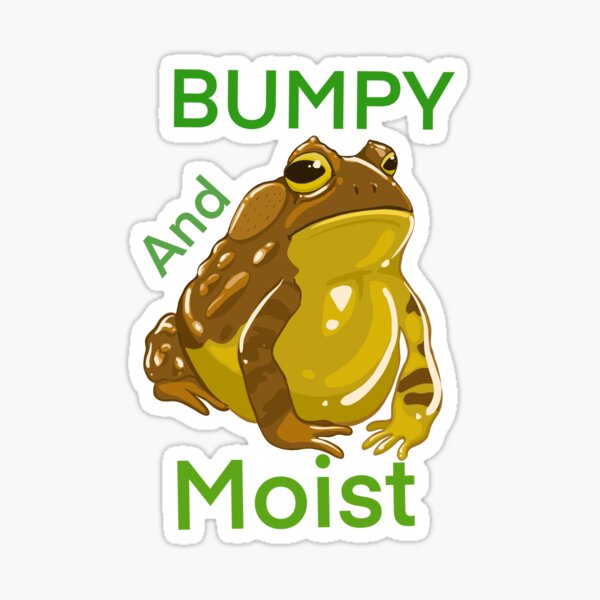 "Bumpy and Moist toad" Sticker for Sale by ecobloom-sol | Redbubble