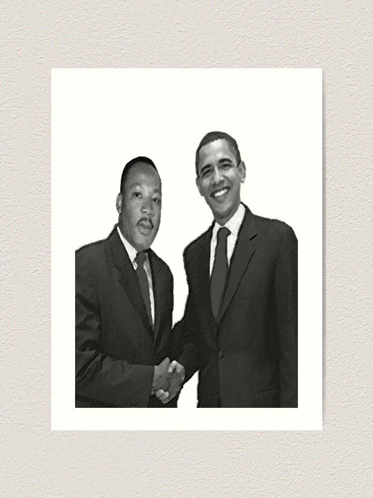 "Dr Martin Luther King and Barack Obama" Art Print for Sale by Turri ...