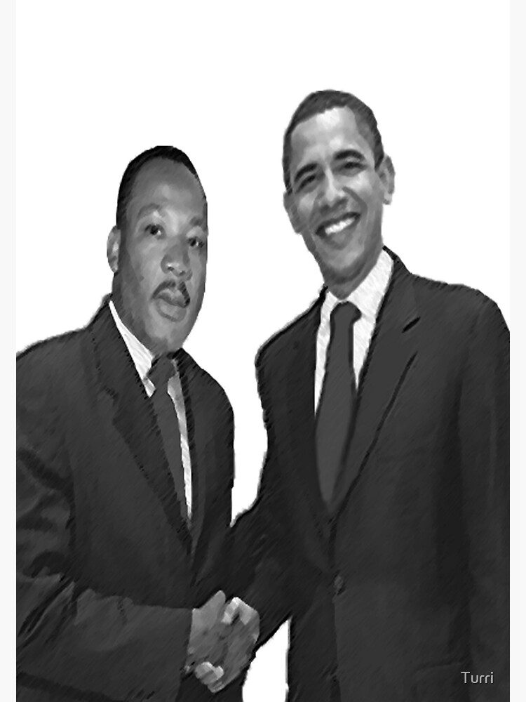 "Dr Martin Luther King and Barack Obama" Framed Art Print by Turri ...