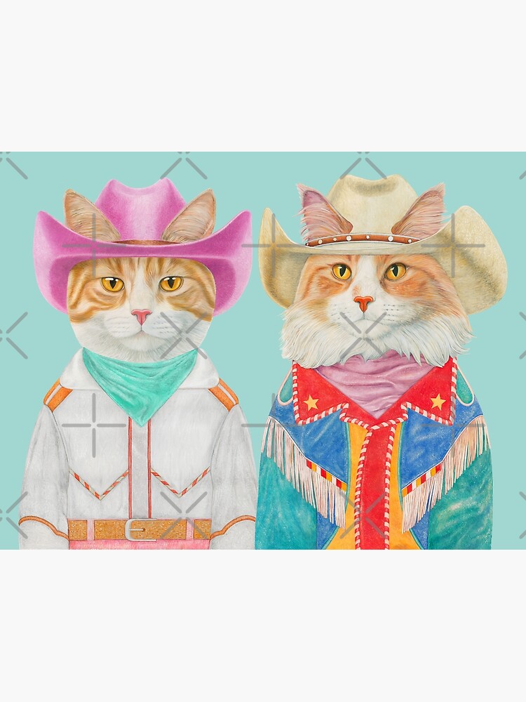 "Rodeo Cats - Ginger Cats" Poster for Sale by AnimalCrew | Redbubble