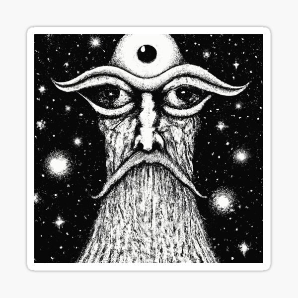"Enigmatic One Eye Dark Art - Mystical Vision" Sticker for Sale by SHxH ...