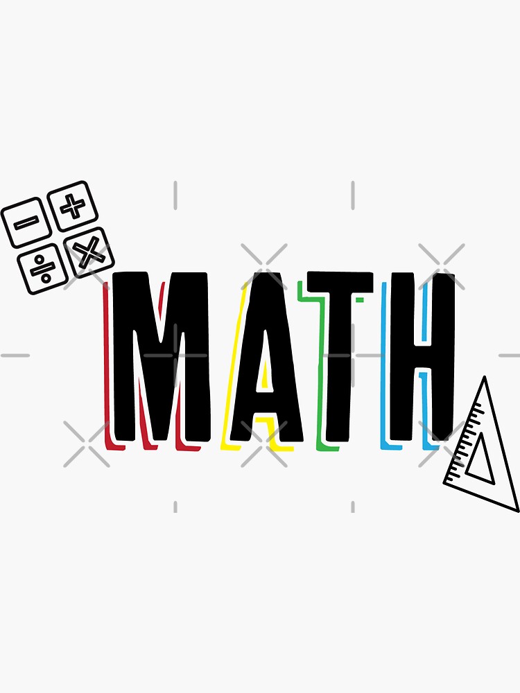 "Math Label" Sticker for Sale by aligchi | Redbubble