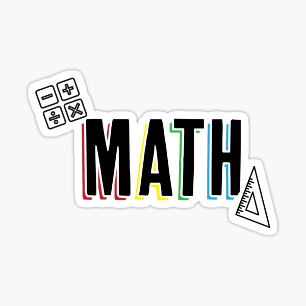 "Math Label" Sticker for Sale by aligchi | Redbubble