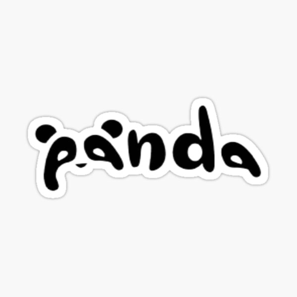 "Panda" Sticker by Teixeira224 | Redbubble