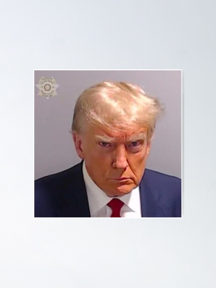 "Official Trump Mugshot - Political Funny Design " Poster for Sale by ...