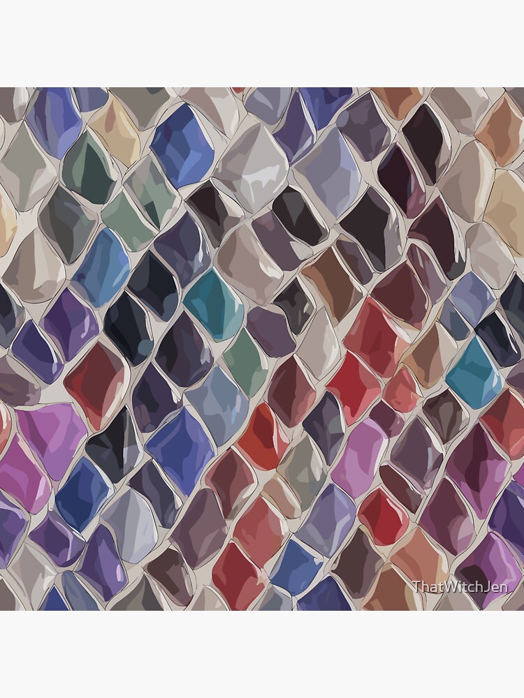 "Abstract Obsidian Rainbow" Sticker for Sale by ThatWitchJen | Redbubble