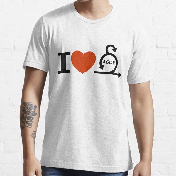 "I love agile" T-shirt for Sale by yourgeekside | Redbubble | sofware t ...