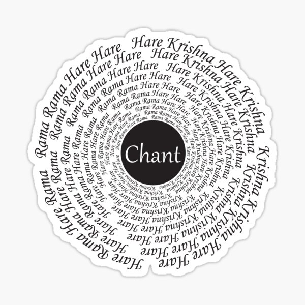 "Maha Mantra" Sticker for Sale by Playkites | Redbubble