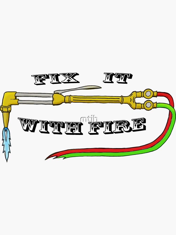 "cutting torch" Sticker for Sale by mtjh | Redbubble
