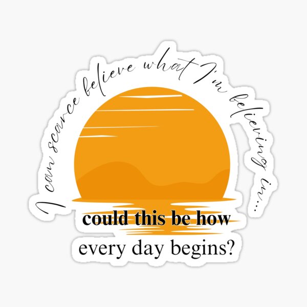 "First Light Lyrics" Sticker for Sale by lidiahzipp | Redbubble
