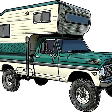"69 F250 Highboy Camper Special" Sticker for Sale by Arseman69 | Redbubble