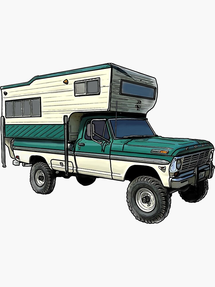 "69 F250 Highboy Camper Special" Sticker for Sale by Arseman69 | Redbubble