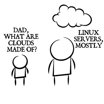 "Clouds - Linux Server - Funny Programming Jokes" Sticker for Sale by AmilahBoa | Redbubble
