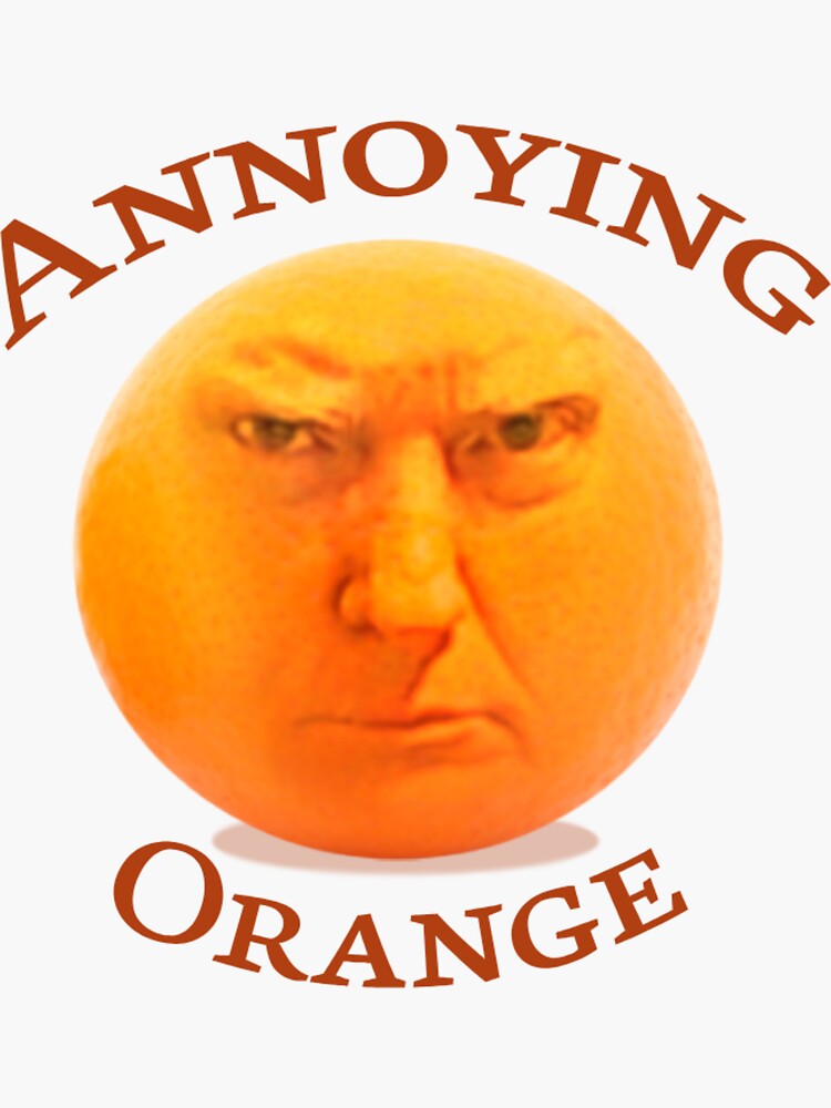"Annoying Orange" Sticker for Sale by Puppyquake20 | Redbubble
