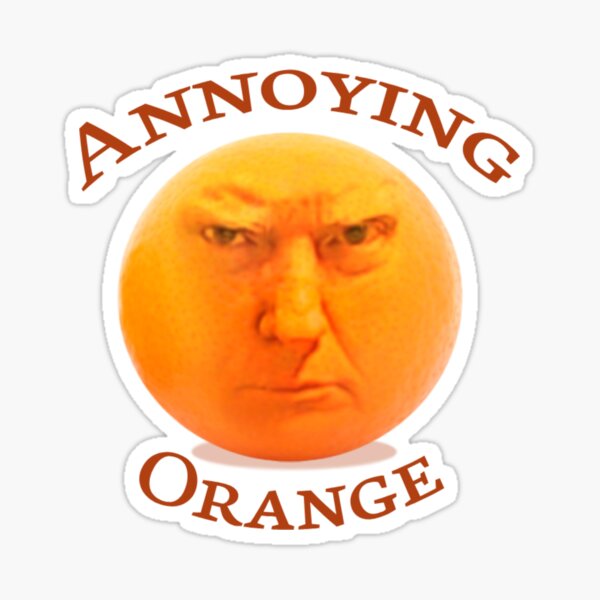 "Annoying Orange" Sticker for Sale by Puppyquake20 | Redbubble