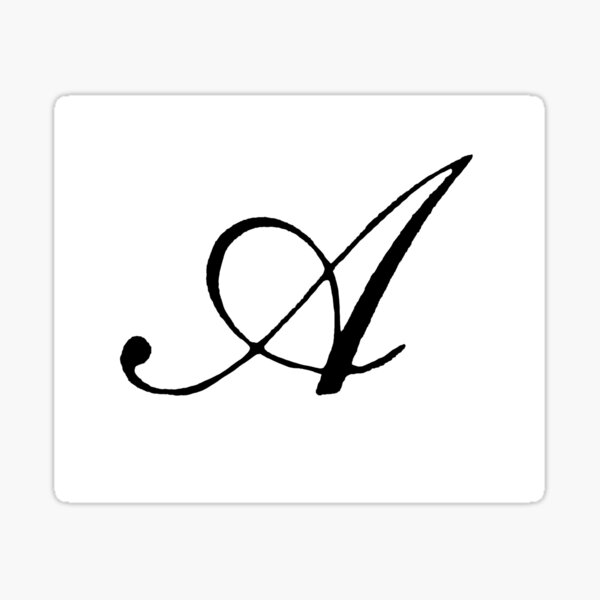 "a " Sticker for Sale by cockyedoptimist | Redbubble