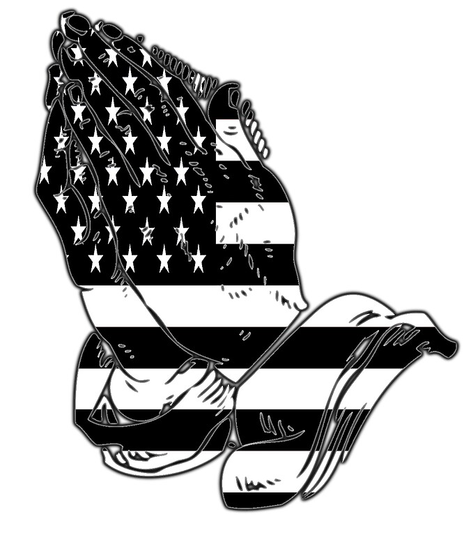 "American USA Flag Praying Hands Religious Design" by Kiwi-Tienda2017 ...