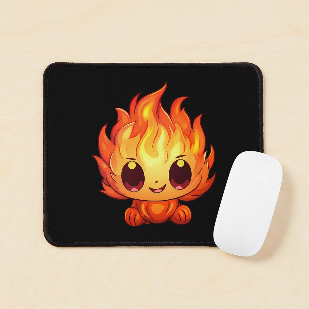"Cute Cartoon Fire Elemental" Sticker for Sale by SisterHaplo | Redbubble