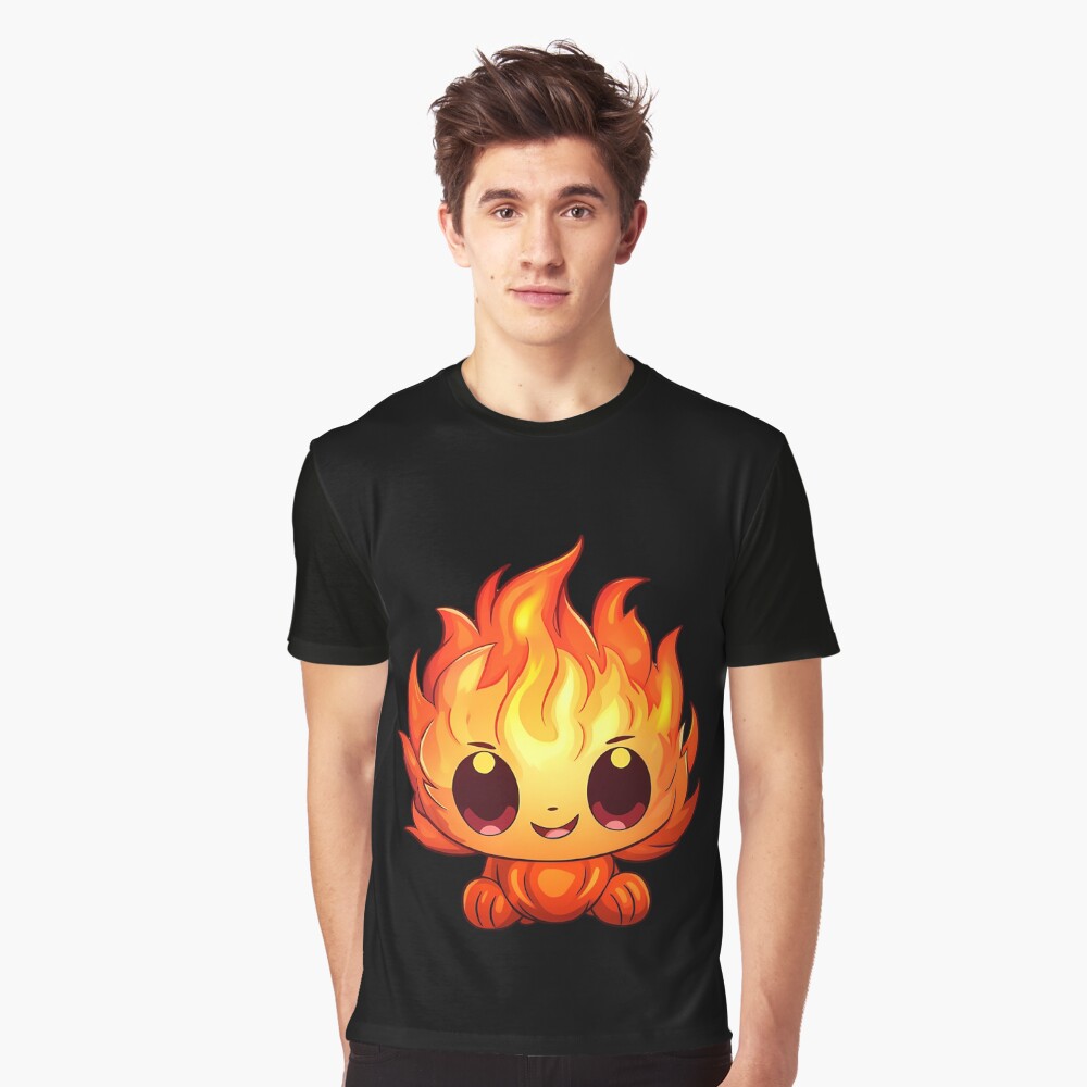 "Cute Cartoon Fire Elemental" Sticker for Sale by SisterHaplo | Redbubble