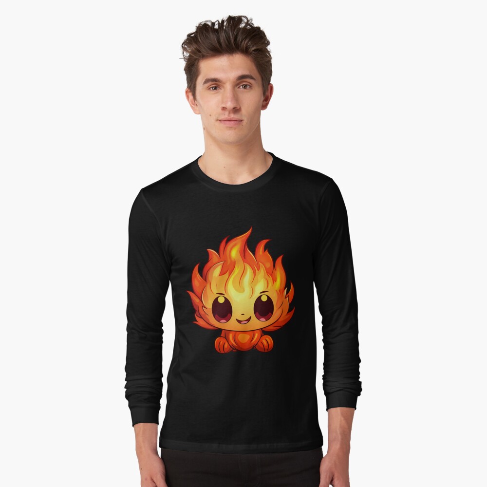 "Cute Cartoon Fire Elemental" Sticker for Sale by SisterHaplo | Redbubble