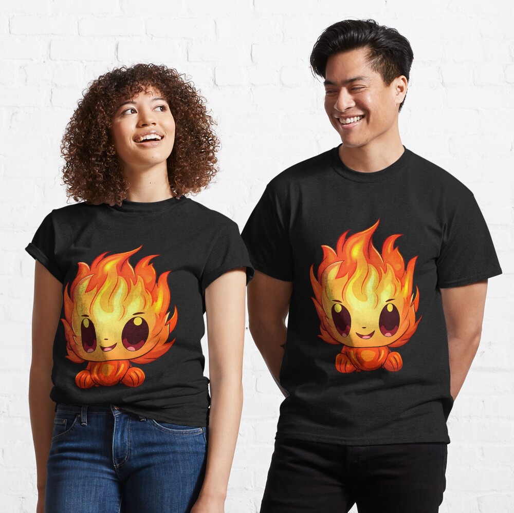 "Cute Cartoon Fire Elemental" Sticker for Sale by SisterHaplo | Redbubble