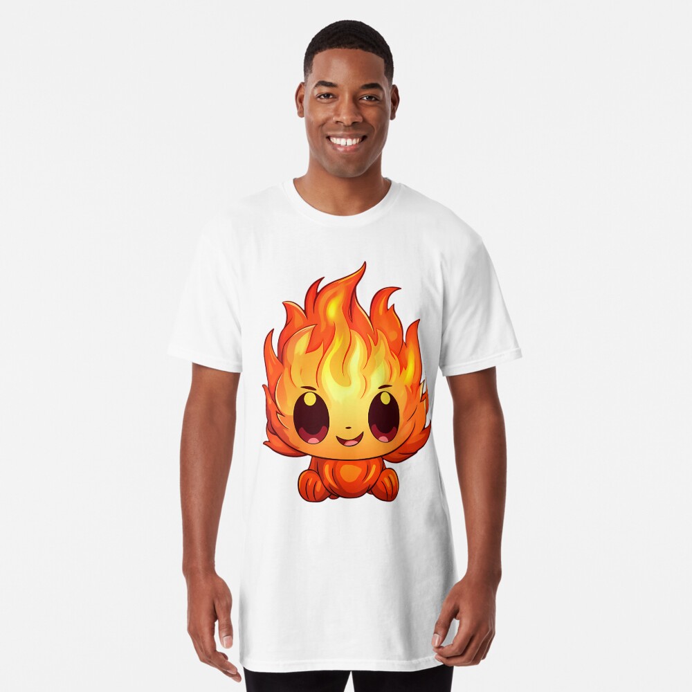 "Cute Cartoon Fire Elemental" Sticker for Sale by SisterHaplo | Redbubble