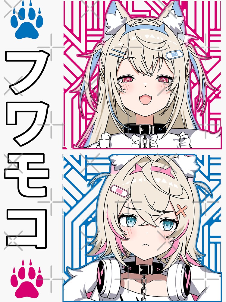 "FuwaMoco Advent" Sticker for Sale by UDTee | Redbubble