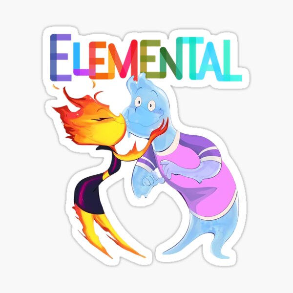 "Elemental - Wade & Ember" Sticker for Sale by SisterHaplo | Redbubble