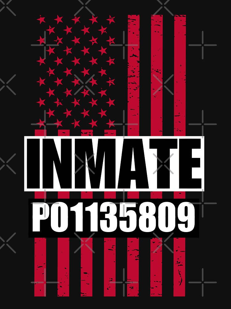" INMATE # P01135809, TRUMP 2024" Essential T-Shirt for Sale by GulQari ...