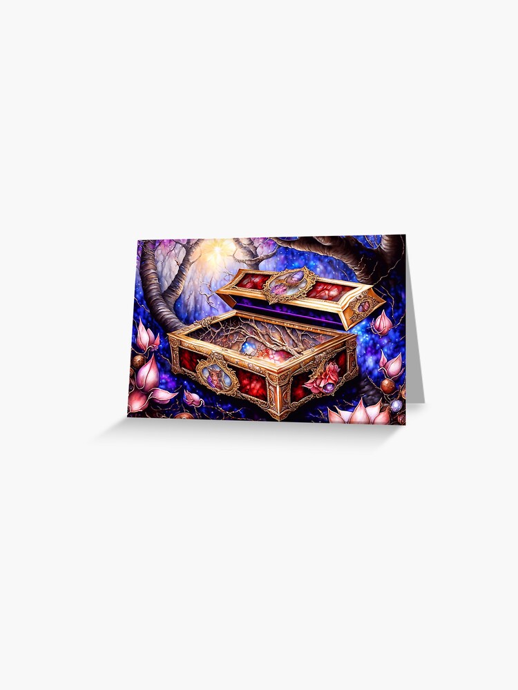 "Treasure casket" Greeting Card for Sale by M-Y-A-R-T- | Redbubble
