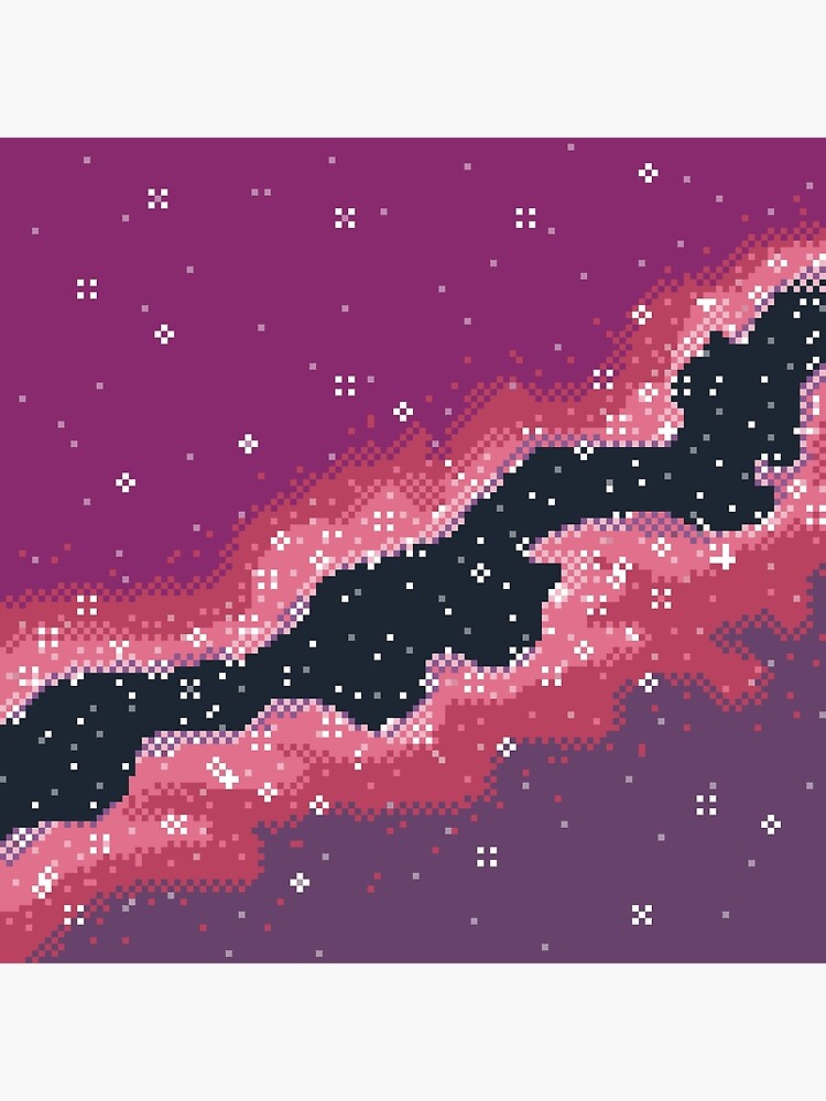 "Pink Rift Galaxy (8bit)" Poster by sp8cebit | Redbubble
