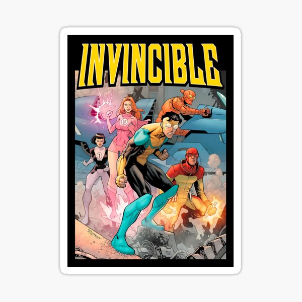 "invincible" Sticker for Sale by OXUChicArt | Redbubble