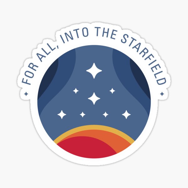 "For All Into The Starfield - Starfield" Sticker for Sale by ...