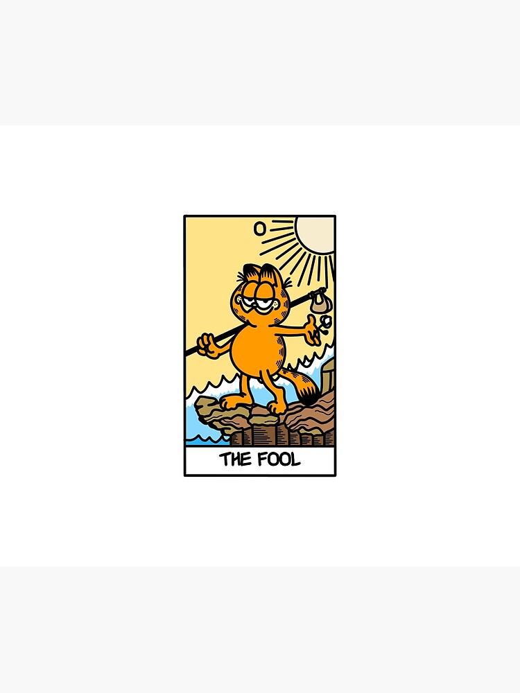 The fool tarot card but it's garfield Shower Curtain sold by Oversight ...